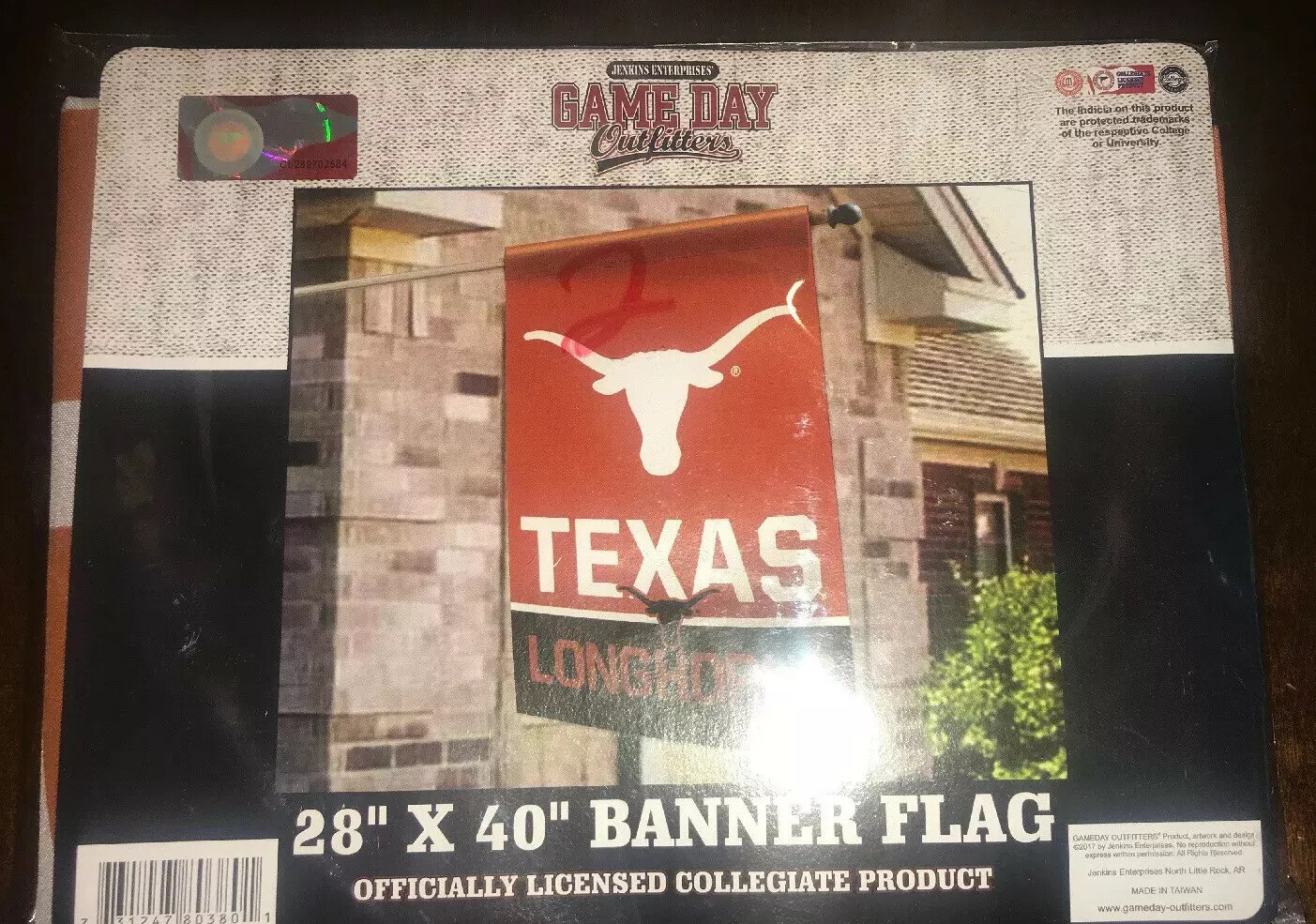 Texas Longhorns Banner Flag Premium Banner 28" x 40" Hook 'Em Horns | eBay