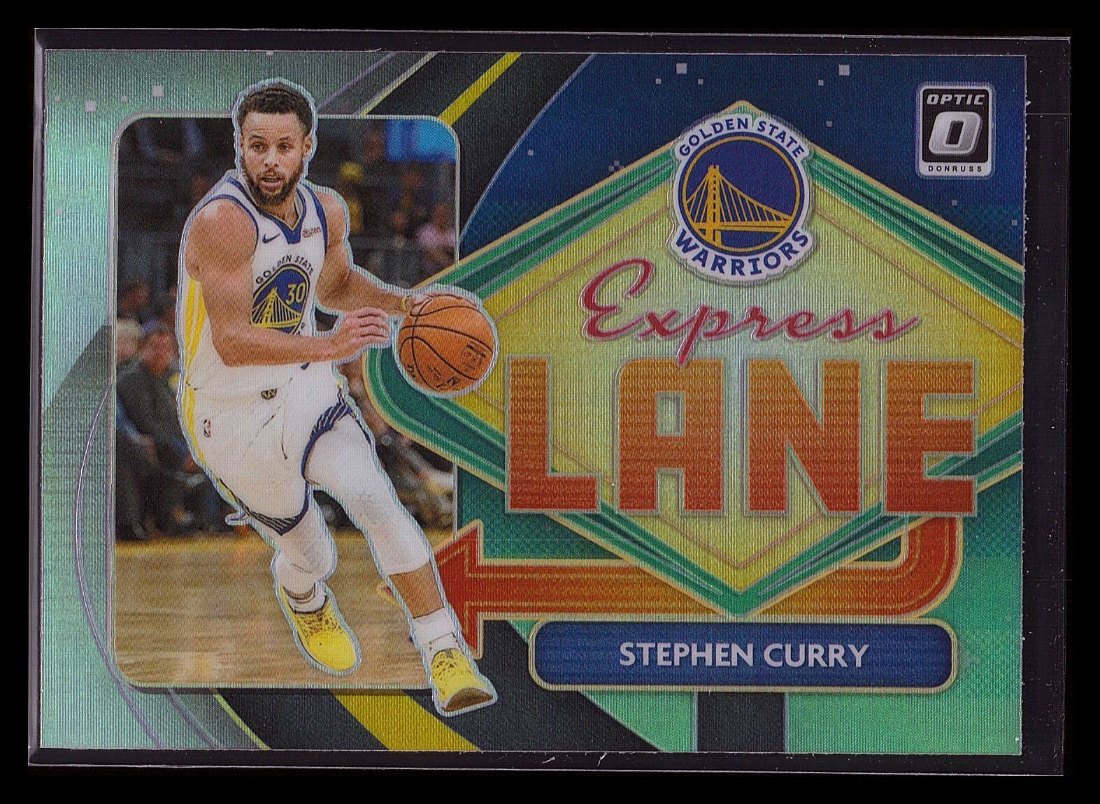 2020-21 Panini Donruss Optic Stephen Curry Express Lanes Holo Prizm ...