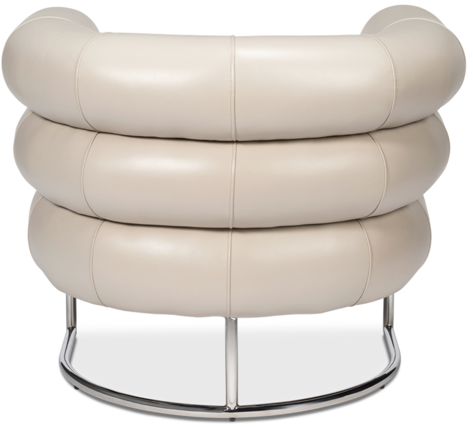 NEW Designer Mid Century Modern 100% Leather Eileen Gray Bibendum Chair ...