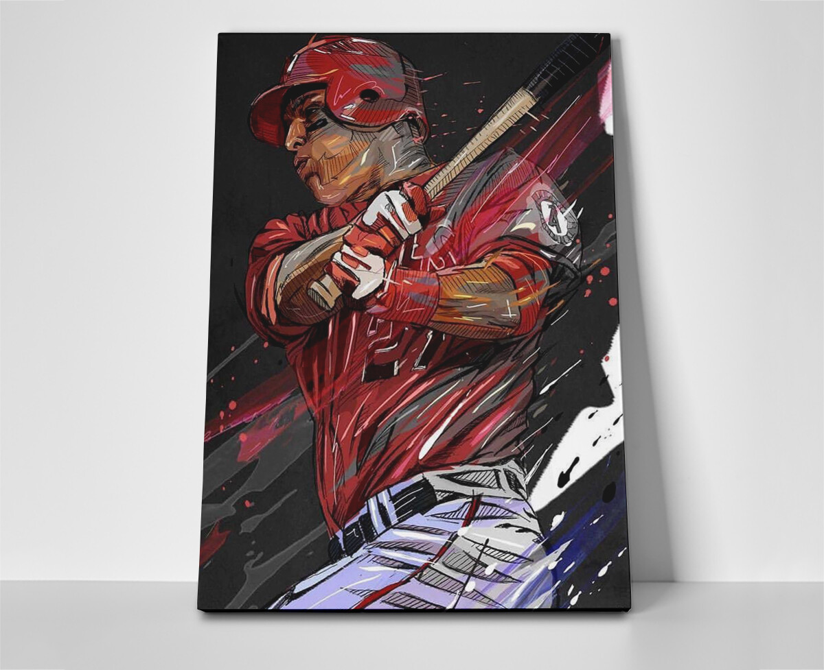 Mike Trout Art Poster or Canvas - Angels | eBay