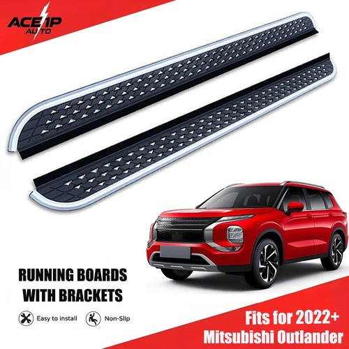 Fixed Running Boards Side Steps Pedal Nerf Bar Fits for Outlander 2022 ...