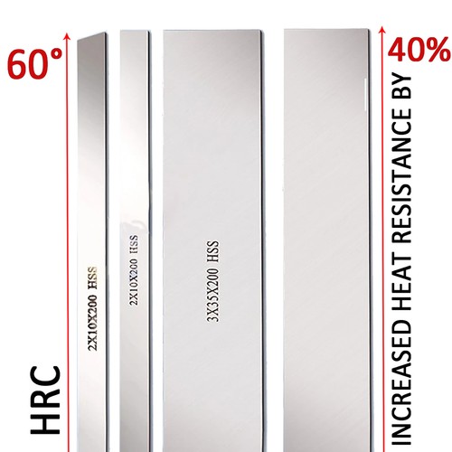 200mm Long HSS Steel-Flat Bar HRC 60 Multiple Sizes Turning insert 2 ...