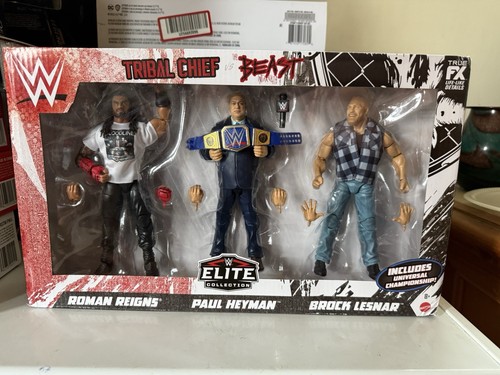 WWE Elite Collection TRIBAL CHIEF vs BEAST INCARNATE 3-Pack Exclusive ...