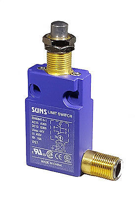 SUNS SN3121-SP-E Panel Mount Plunger Compact Limit Switch M12 Connector ...
