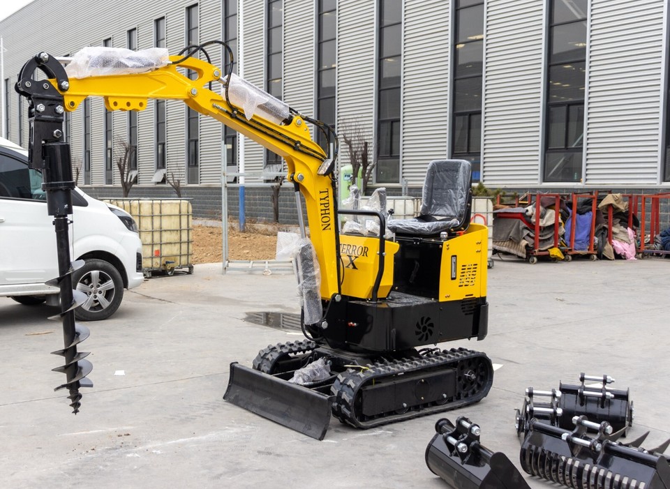 TYPHON Terror X Storm Mini Excavator – 1 Ton Trench Digger w Canopy ...
