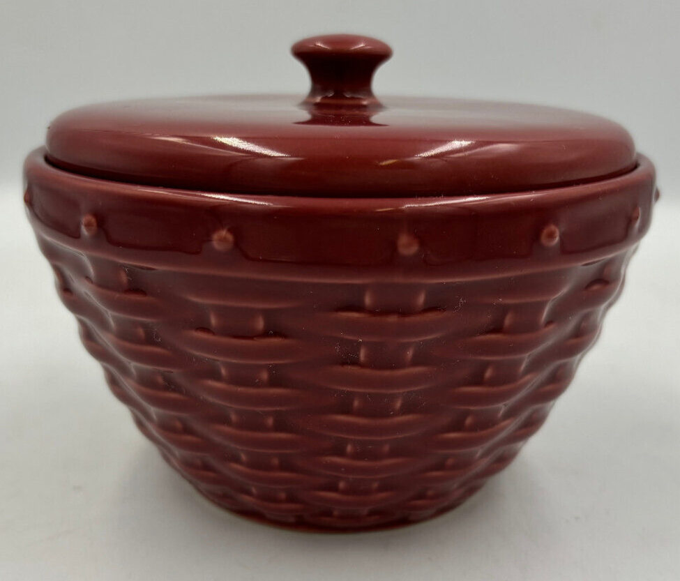 Longaberger Pottery Woven Reflections 5 1/2” Mini Casserole Bowl with ...