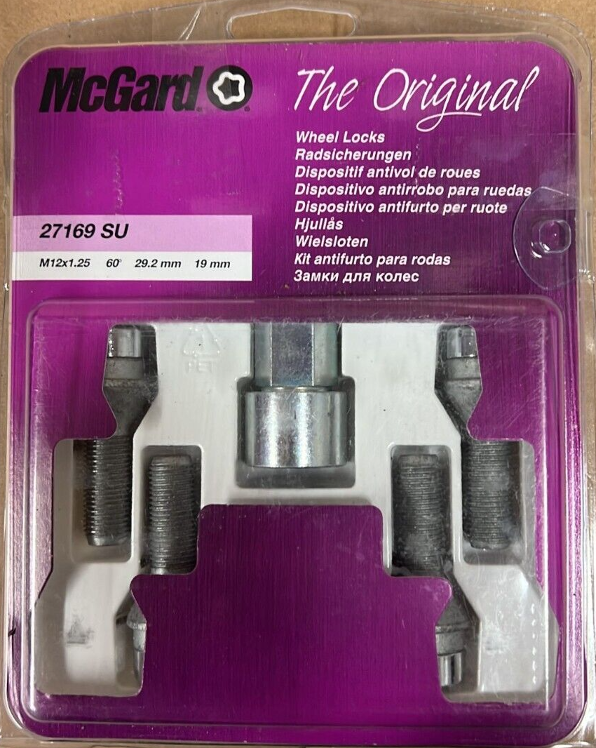 McGard Locking Wheel Bolts 27169 SU M12 X 1.25 for sale online | eBay