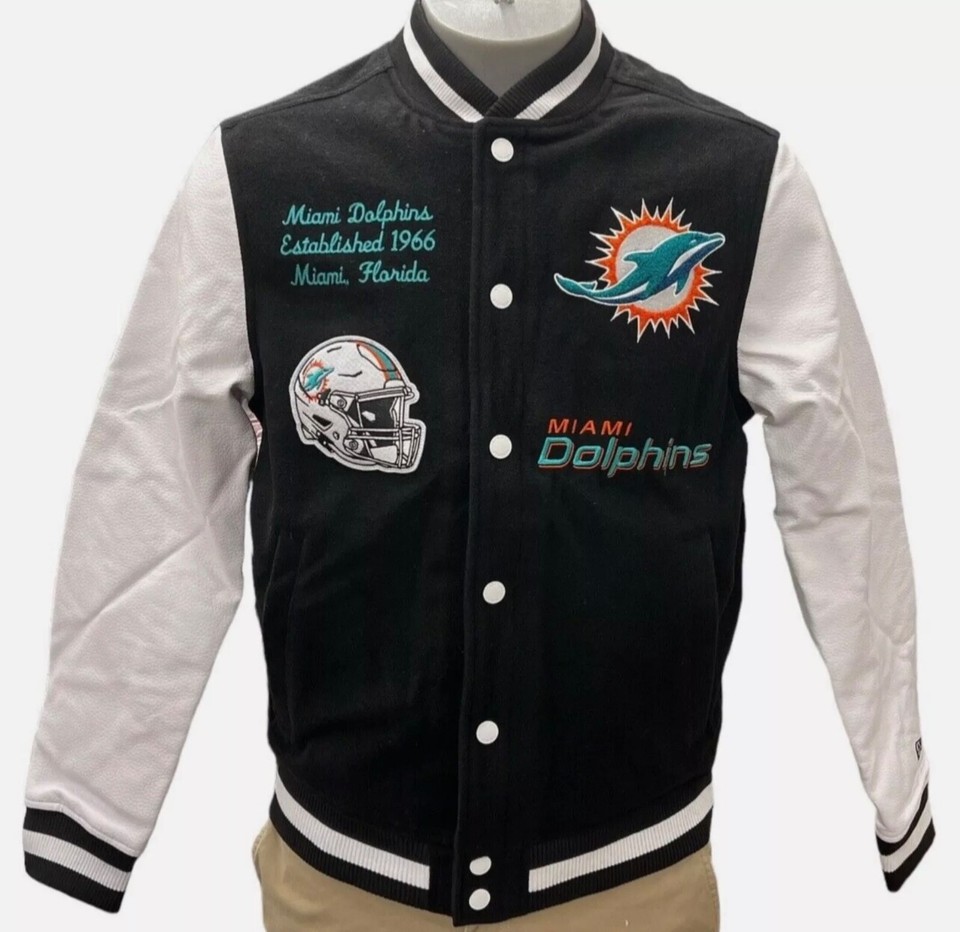 Miami Dolphins Wool Blend Varsity Jacket AUTHENTIC from Foot Locker NWT ...