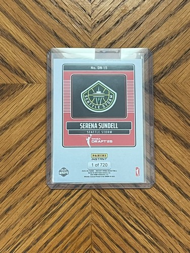 2025 Panini Instant WNBA Draft Night #DN-15 Serena Sundell RC | eBay