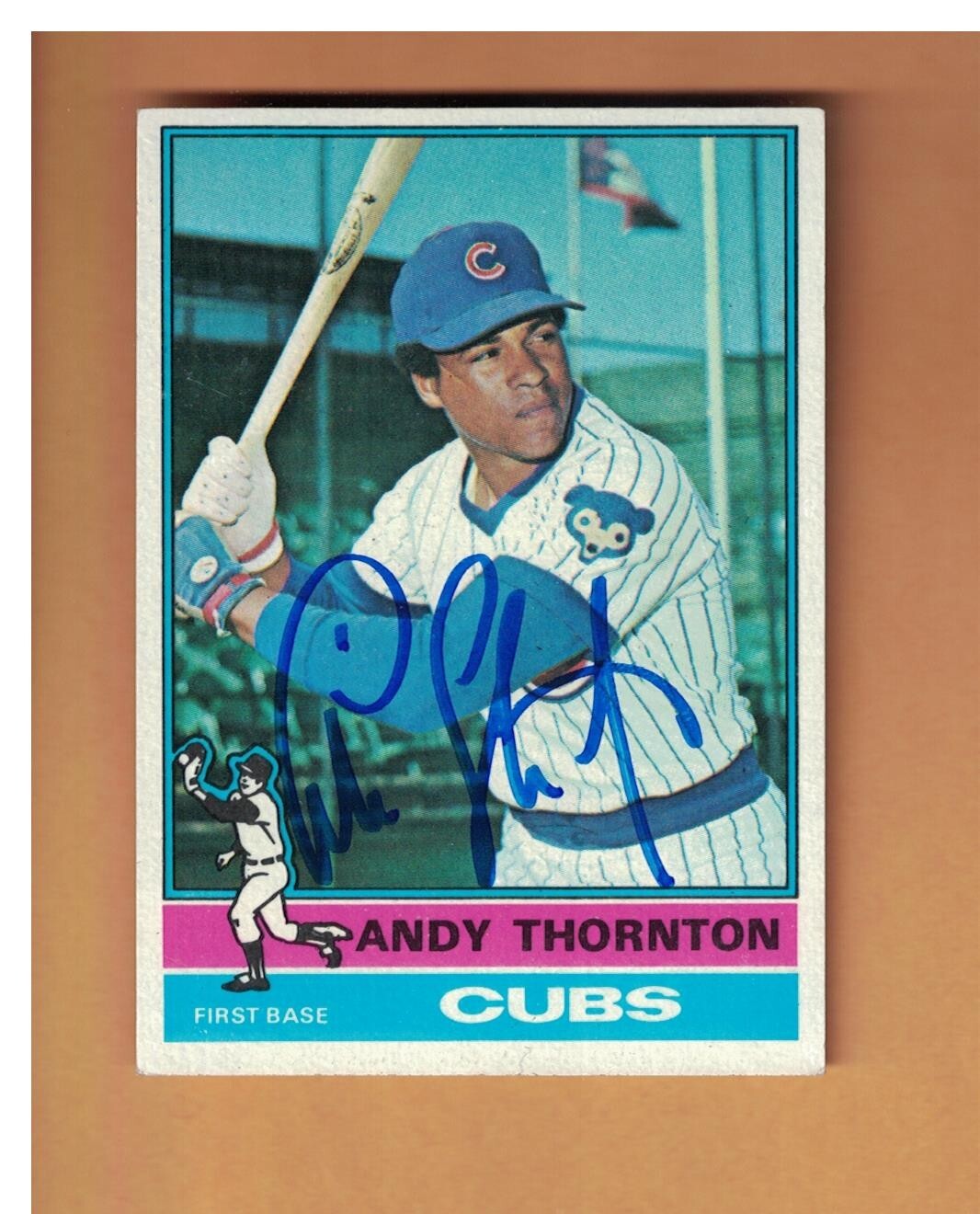 Andre Thornton AUTOGRAPHED 1976 TOPPS BASEBALL CARD SIGNED CHICAGO CUBS ...