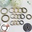 O Ring Metal Spring Gate Openable Keyring Bag Belt Strap Buckle Snap ...