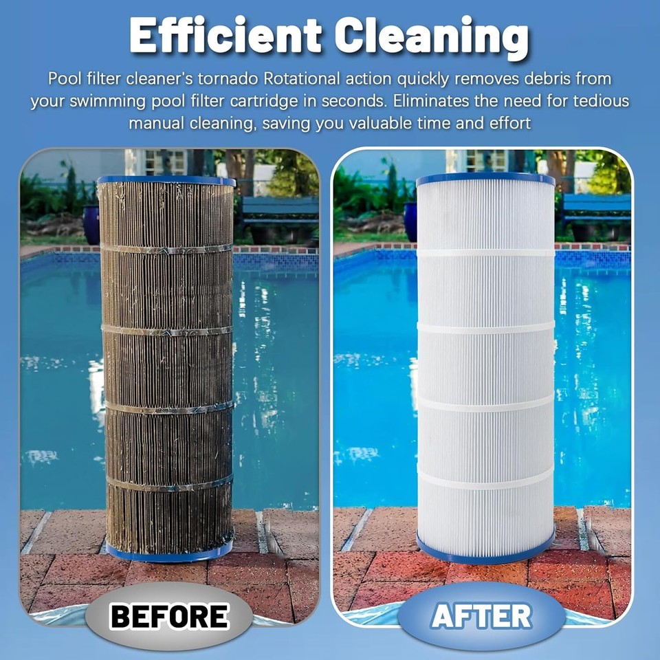 Pool Filter Cleaner Tool for 3, 4, or 6" Pool Filter Cartridges | eBay