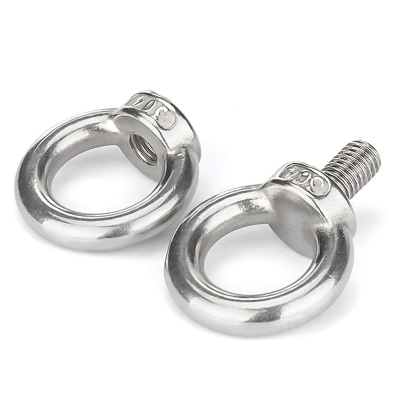 304 Stainless Steel Lifting Eye Bolt Ring Shape Screws Nuts Parts M3 M4 ...