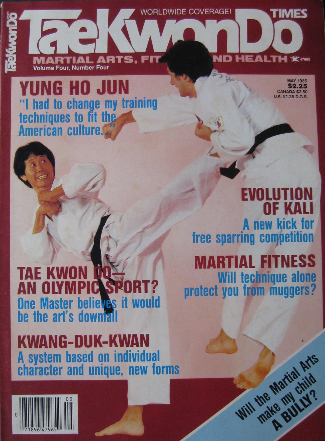 RARE 5/85 TAE KWON DO TIMES YUNG HOJUN KWAN-DUK-KWAN KARATE KUNG FU ...