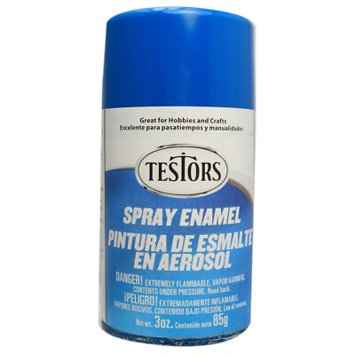 Testors Gloss Bright Blue Enamel Spray Paint 3oz | eBay