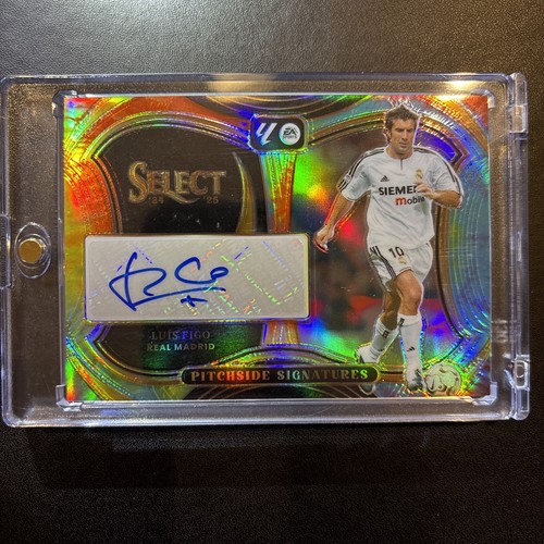 Luis Figo /25 Panini Prizm Select Pitchside Signatures | eBay