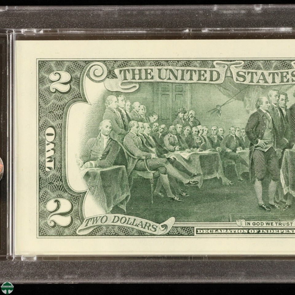 Gold Foil Zion National Park $2 Note Federal Reserve L Encapsulated ...