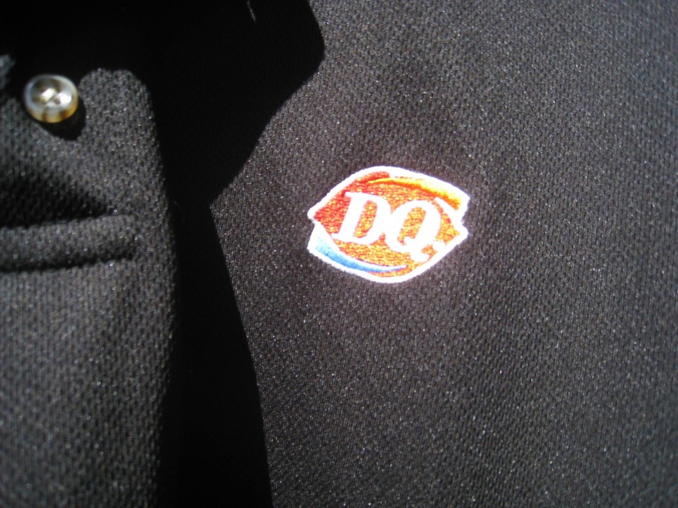 Dairy Queen Red Ribbon Employee Uniform Shirt DQ Size S Black Gray | eBay