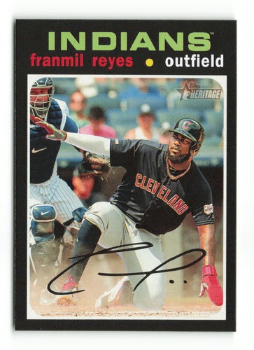 2020 Topps Heritage Franmil Reyes #275 Cleveland Indians Baseball Card ...