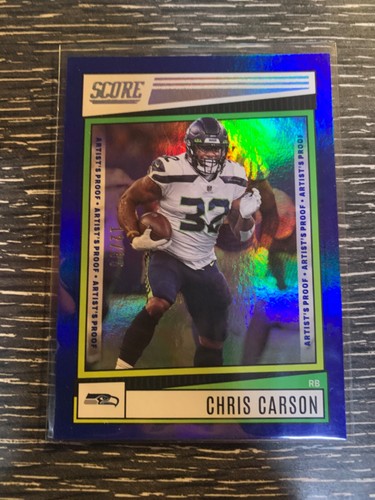 2022 Score Chris Carson Blue /35 Seattle Seahawks #175 | eBay