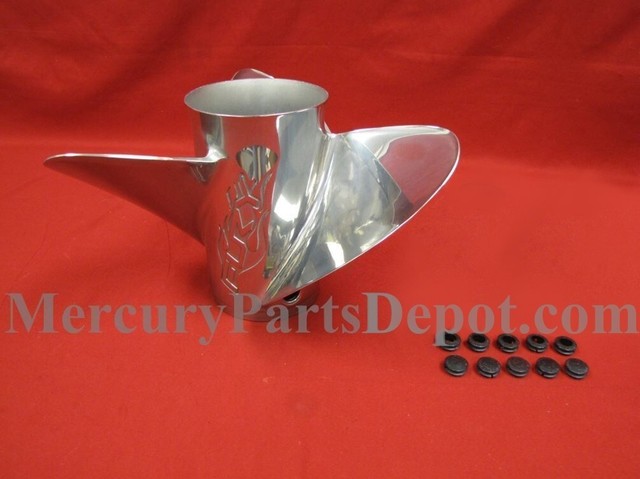 Mercury Fury Propeller 3 Blade SS 14 Dia 23p RH Comp Series 48 ...