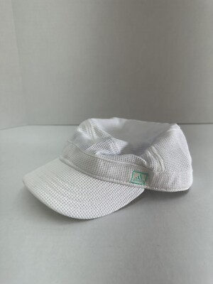Adidas White Short Bill Hat Running Cap Women Adjustable Band With Mint ...