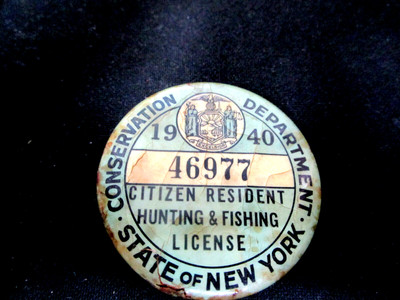 Licenses - Vintage Hunting License