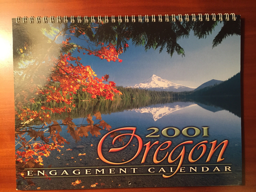 Calendar = 2001 Oregon Sceneic = (11" x 8") reuse in 2029 | eBay