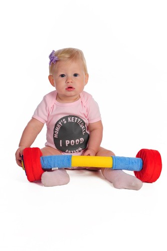 WOD Toys Baby Barbell Plush with Rattle Toy for Newborns, Infants and ...