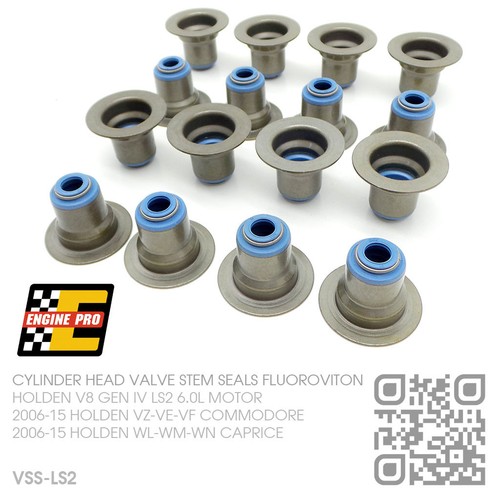 ENGINE PRO FLUOROVITON VALVE STEM SEALS V8 GEN IV LS2 [HOLDEN VZ-VE ...