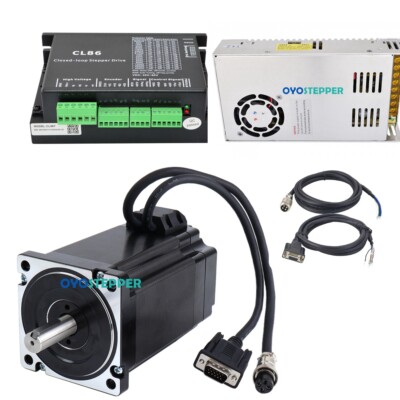 Nema 34 Closed Loop Stepper Motor 4.8Nm /9Nm /12Nm / Driver /CNC Power ...
