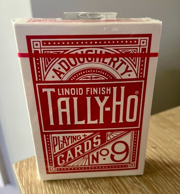 New TALLY-HO A Dougherty Playing Cards No. 9 Linoid Finish Full 55 Card ...