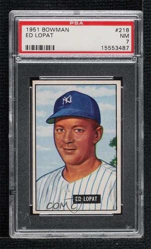 1951 Bowman Eddie Lopat Ed Lopat #218 PSA 7 | eBay