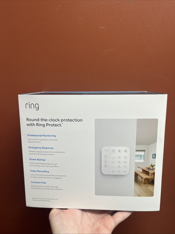 New Ring Alarm 8 Piece Kit 2nd Generation Home Security System - White ...