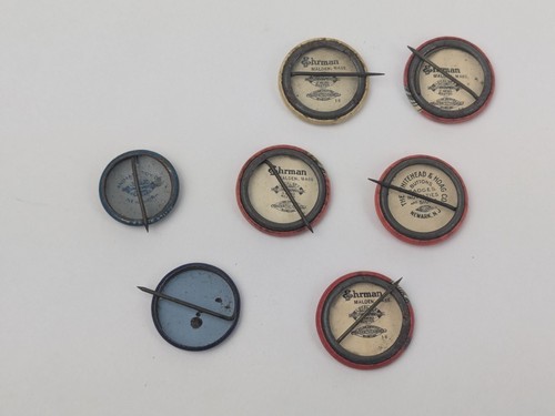 Lot Of 7 Various Vtg WW1 Era Pin Back Buttons Liberty Loan Bond Red ...