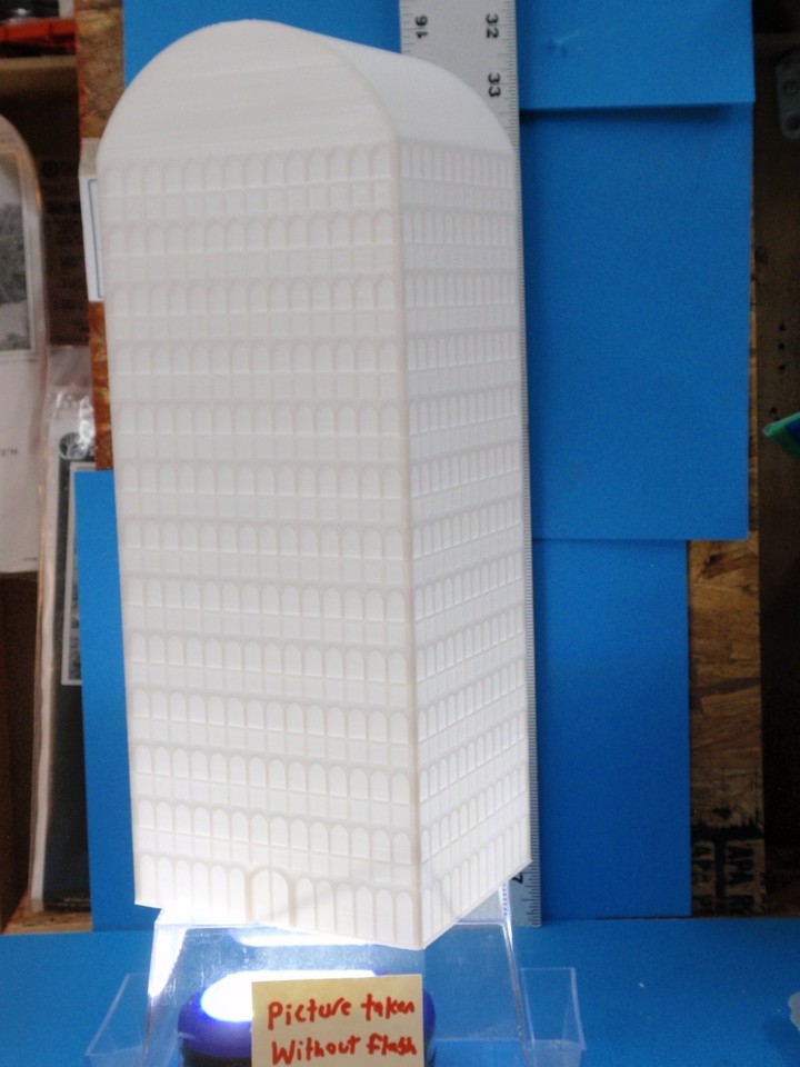 N SCALE SKYSCRAPER HIGH RISE OFFICE BUILDING WHITE (can do custom color ...