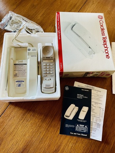 Vintage GE 2-9510 Cordless Phone Dual Crystal In Box | eBay