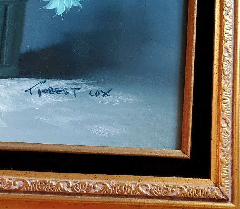 ORIGINAL OIL ON CANVAS SIGNED BY ROBERT COX (1934-2001) Daisy Framed 28 ...