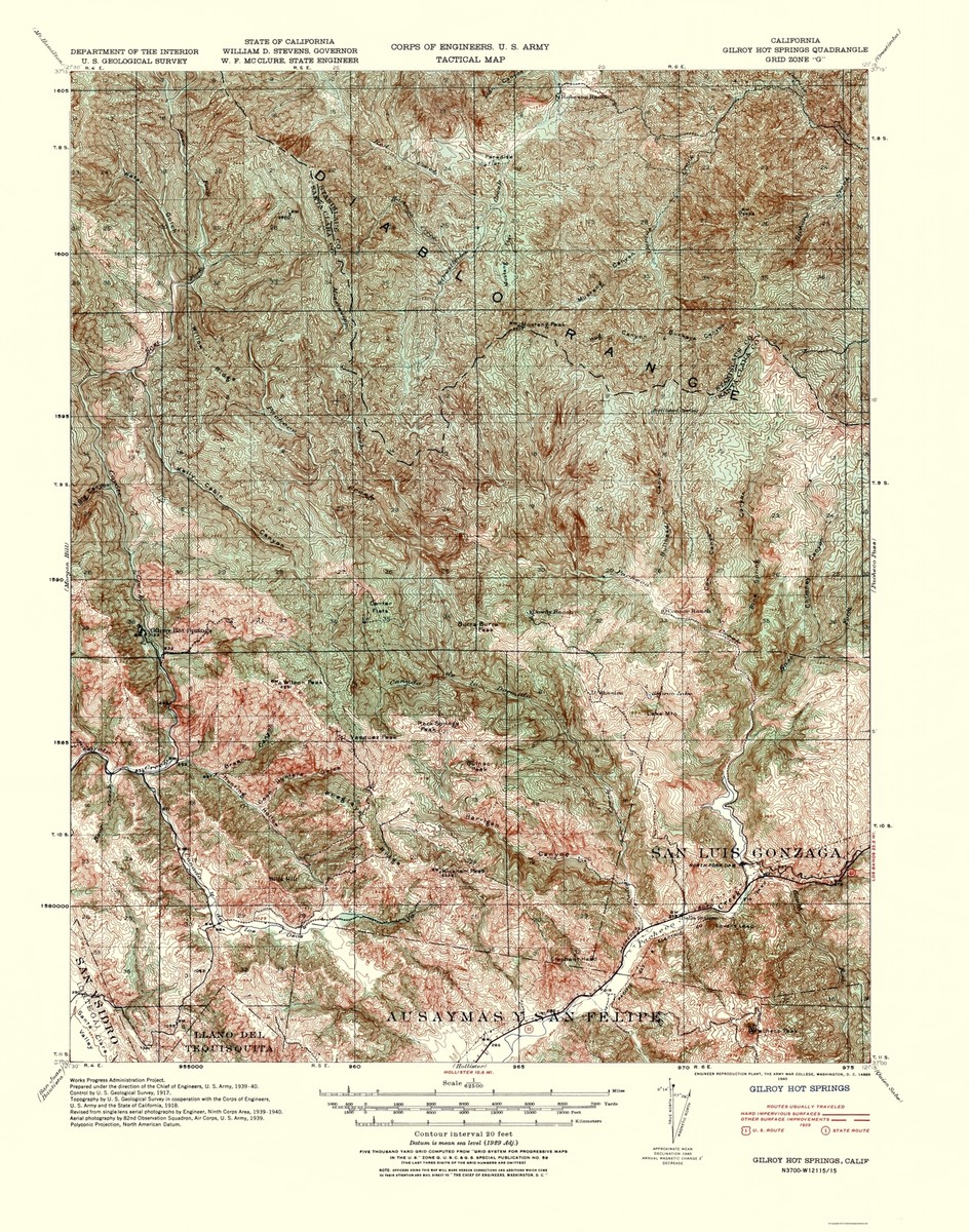 Hot Springs In California Map Tassajara Hot Springs Map By US Forest
