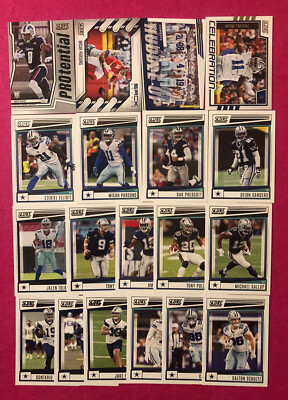 2022 Score Dallas Cowboys Retail Master Team Set Inserts & RC's (19 ...