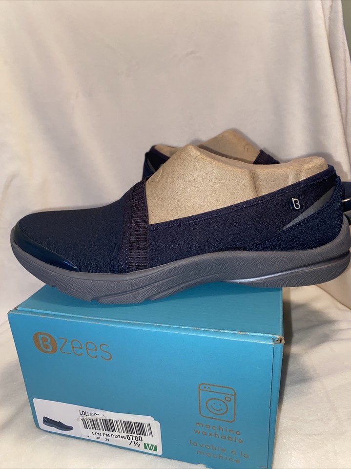 BZees Women's Size7.5 W Lollipop Slip-ons Loafer Navy Shoes New IOB | eBay