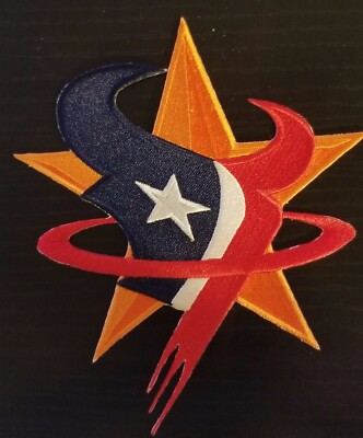 6" Houston Astros Rockets Texans Logo Patch -Altuve JJ Watt good 4 ...