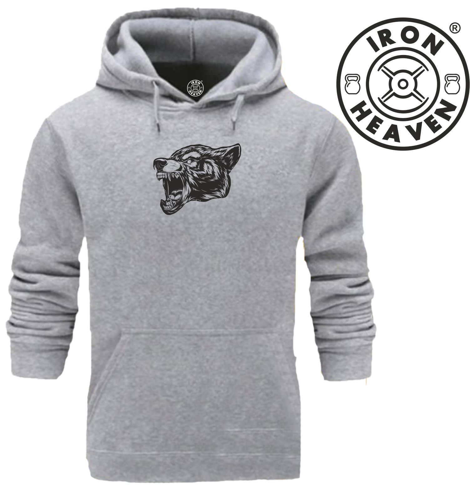 Wolf Hoodie Gym Clothing Bodybuilding Training Workout Exercise Boxing ...