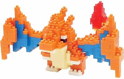nanoblock set of Charizard & Mega Charizard X/Y with a Case & Tweezers ...