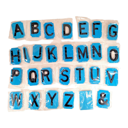 Vinyl Letters Kit 1210 Pieces Self Adhesive Industrial Grade Black ...