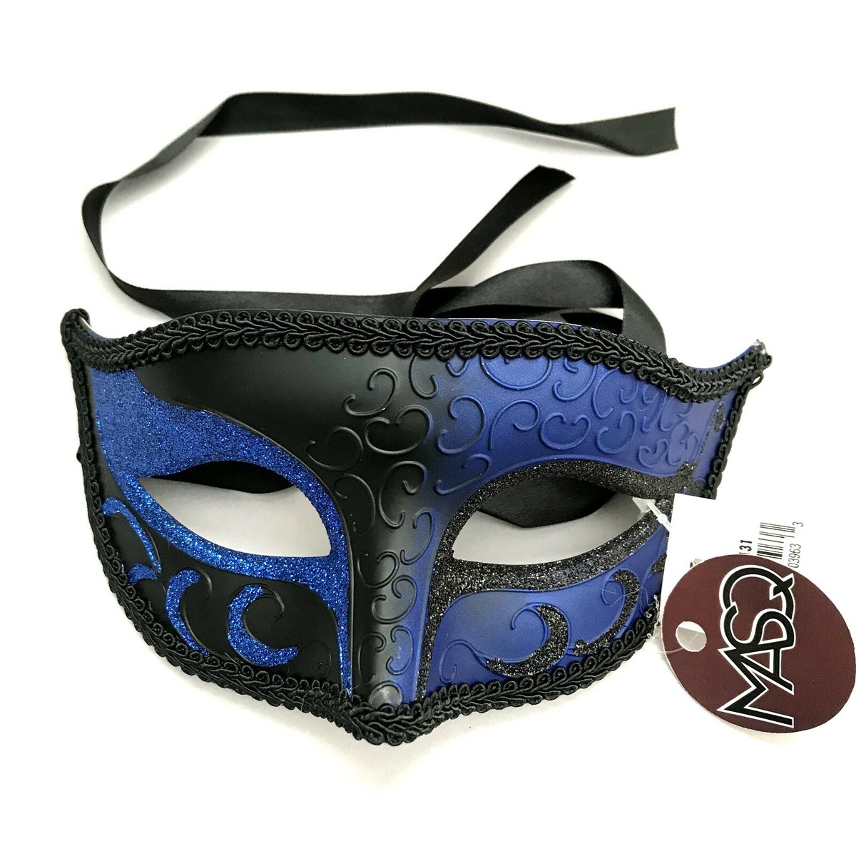 Silver And Blue Masquerade Masks For Men