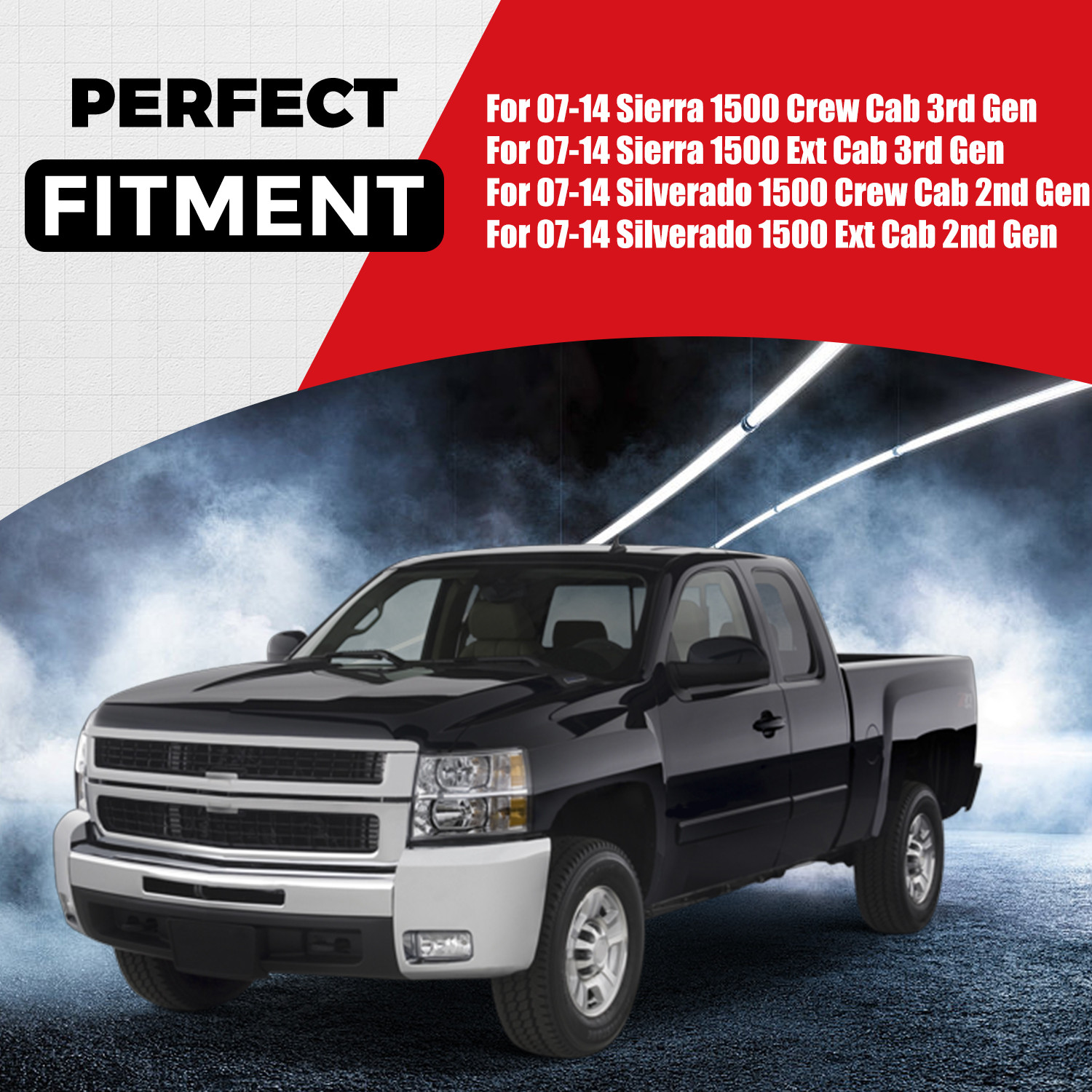 Center Frame Section for 2007-2014 Chevy Silverado 1500 Extended/Crew Cab