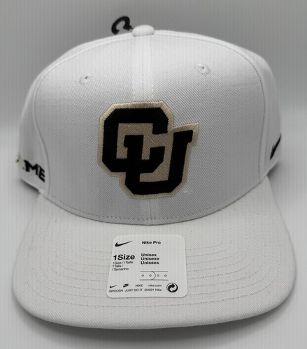 NWT Nike Pro Colorado Buffaloes Coach Prime Deion Sanders White Snapback Hat Cap | eBay