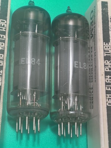 Matched Pair 6BQ5 EL84 Dimpled Foil Disc Getters Crimped Plates NOS NIB ...