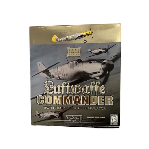 Luftwaffe Commander WWII Combat flight Simulator Vintage PC Video Game ...